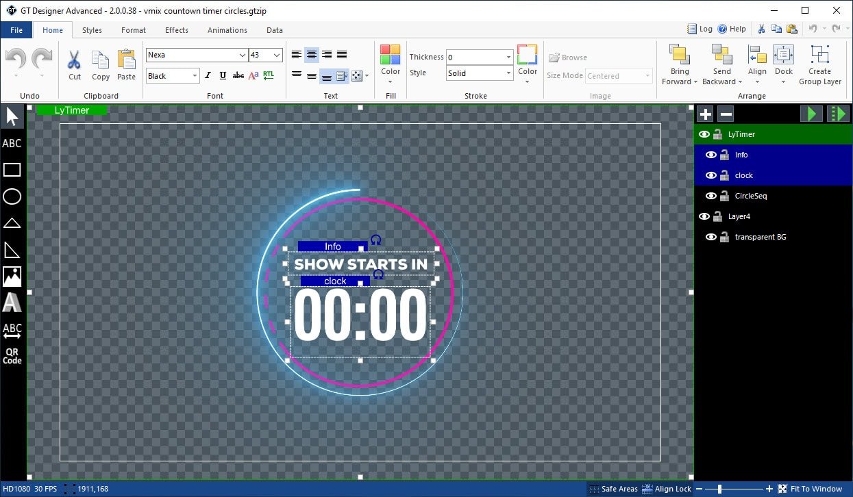 Countdown Timer CIRCLE – STREAMPIXEL